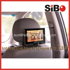 China Taxi Headrest Touch Advertising Screen with Content Management System supplier