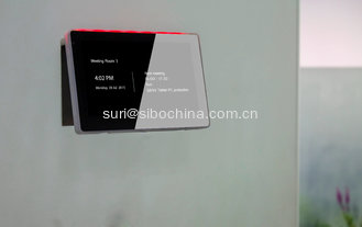China Glass Wall Mounting LED Touch Screen Tablet with POE NFC RFID for Meeting room Appointment supplier