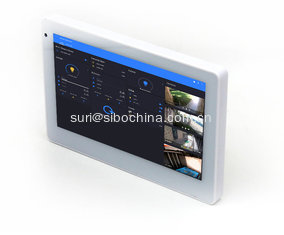 China 7 Inch Rugged Mounted Touch Tablet With LED Light Bar For Meeting Room Ordering supplier